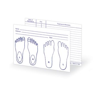 Patient Record Cards Standard White