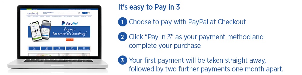 PayPal Pay in 3 has arrived at Canonbury